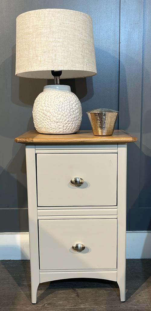 Logan 2 tone 2 drawer locker – Keith Taylor Furniture